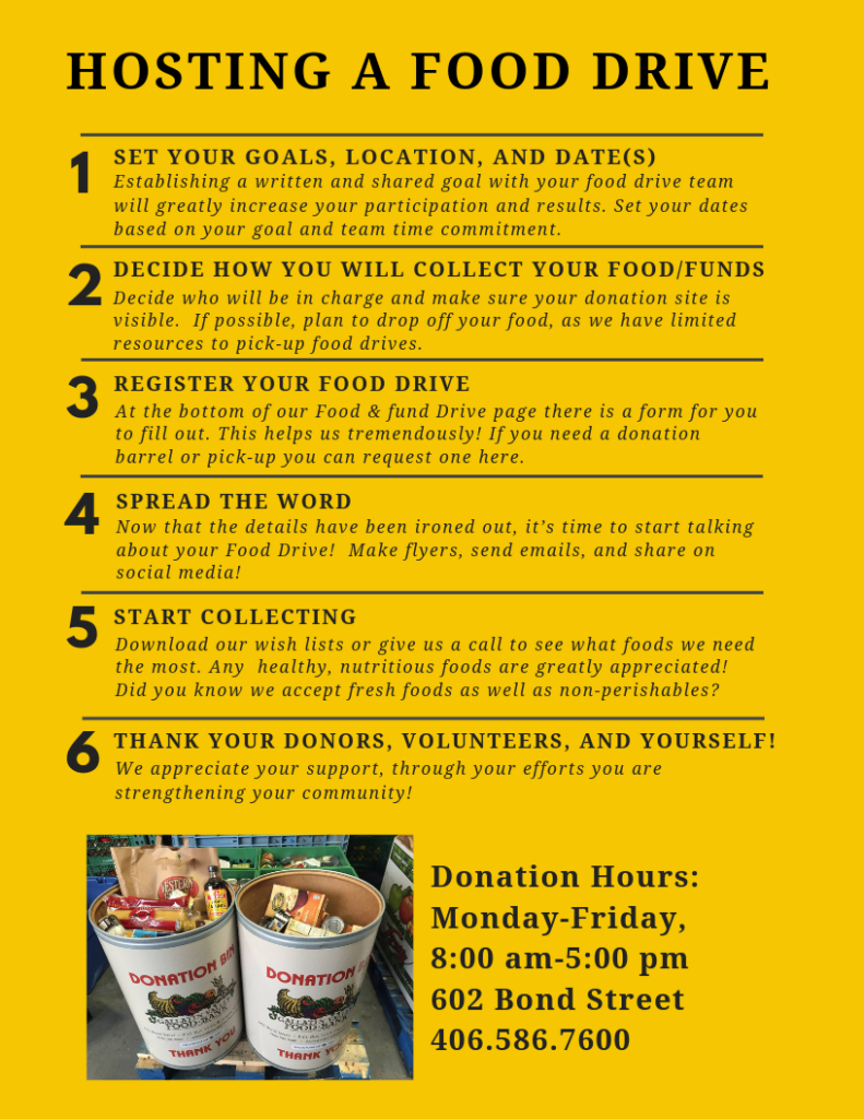 Food & Fund Drives | Gallatin Valley Food Bank